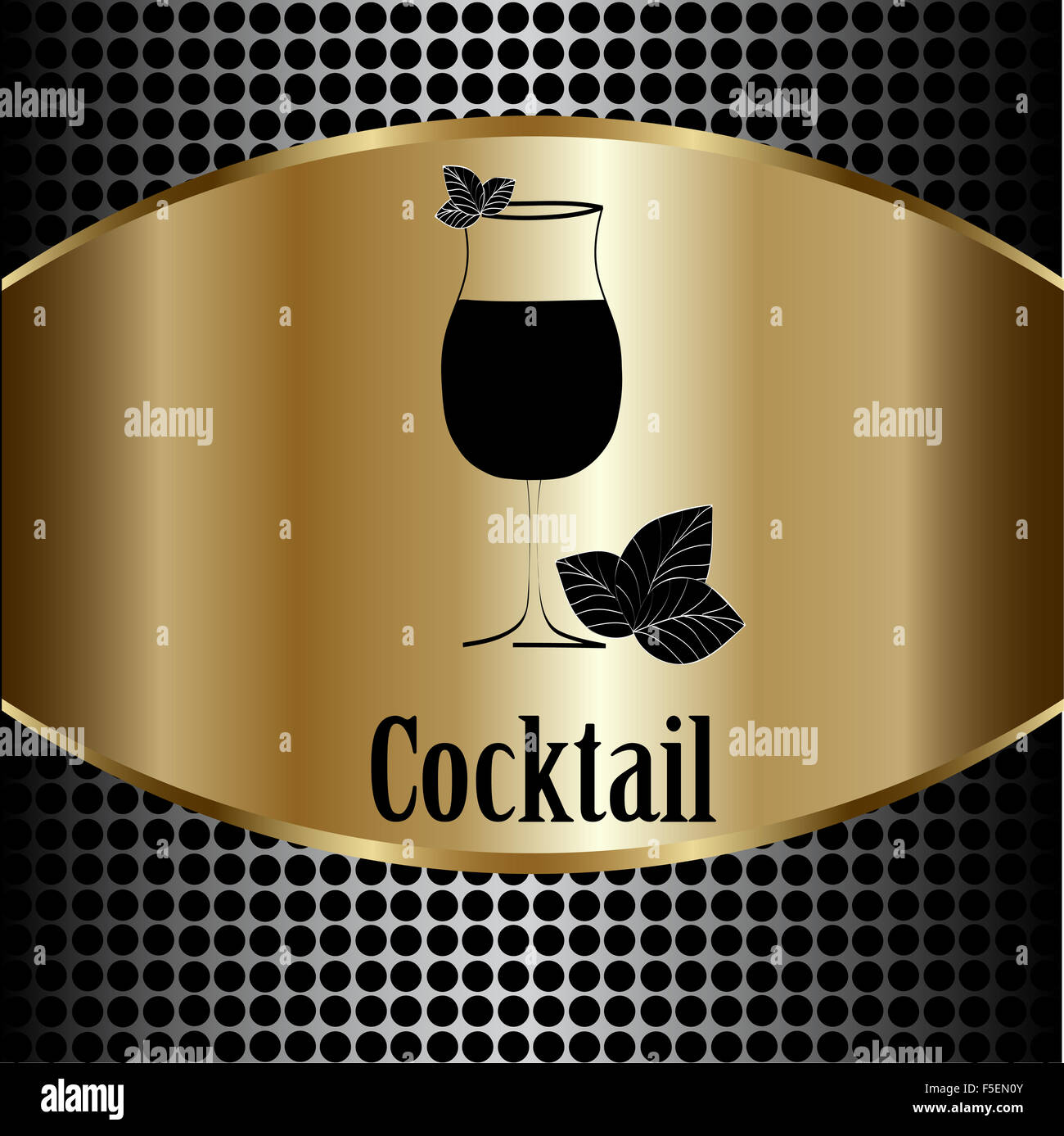 cocktail glass design menu background. Vector Stock Photo - Alamy