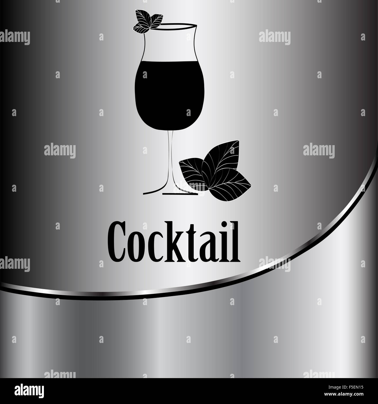 cocktail glass design menu background. Vector Stock Photo - Alamy