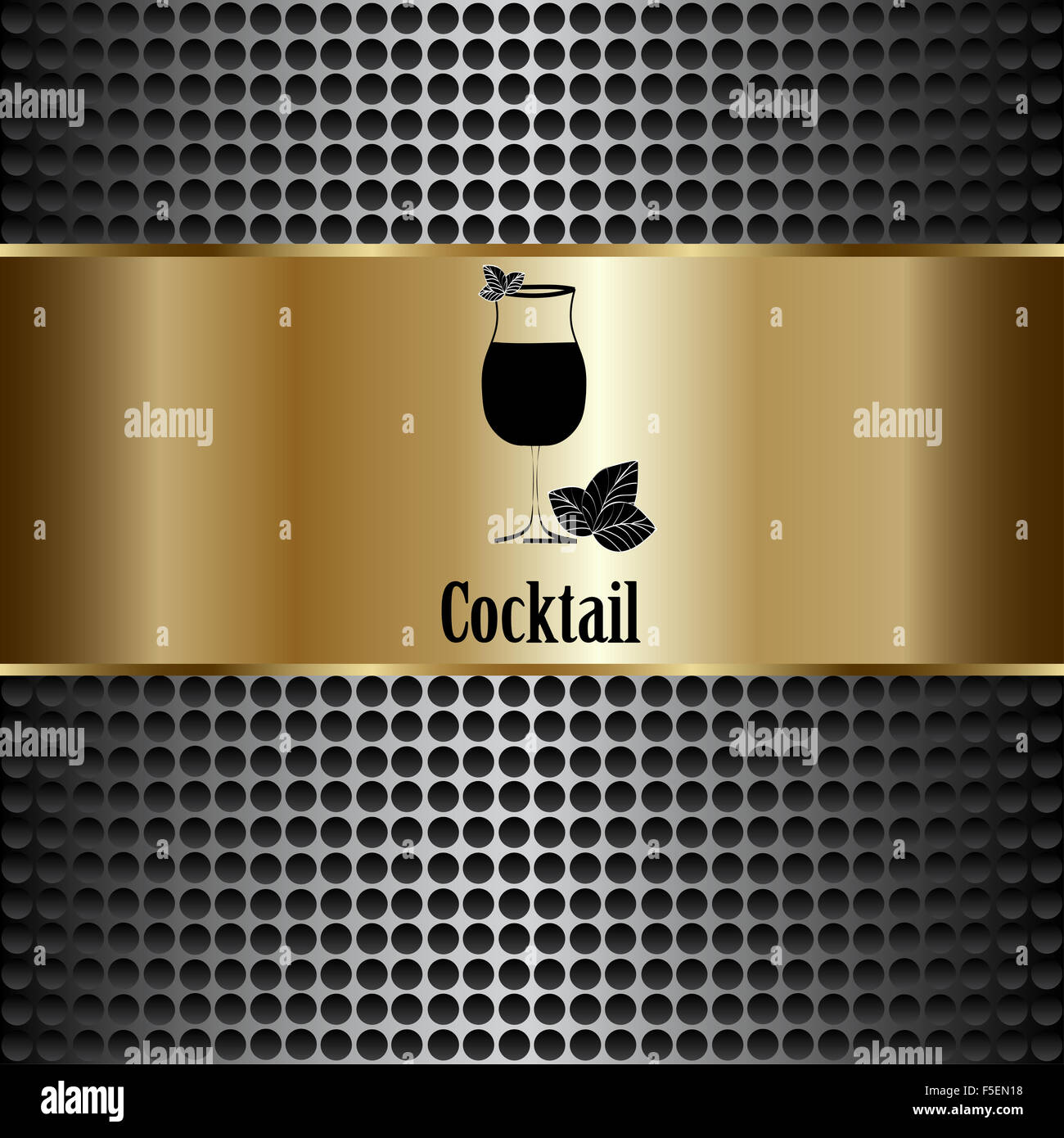 cocktail glass design menu background. Vector Stock Photo - Alamy
