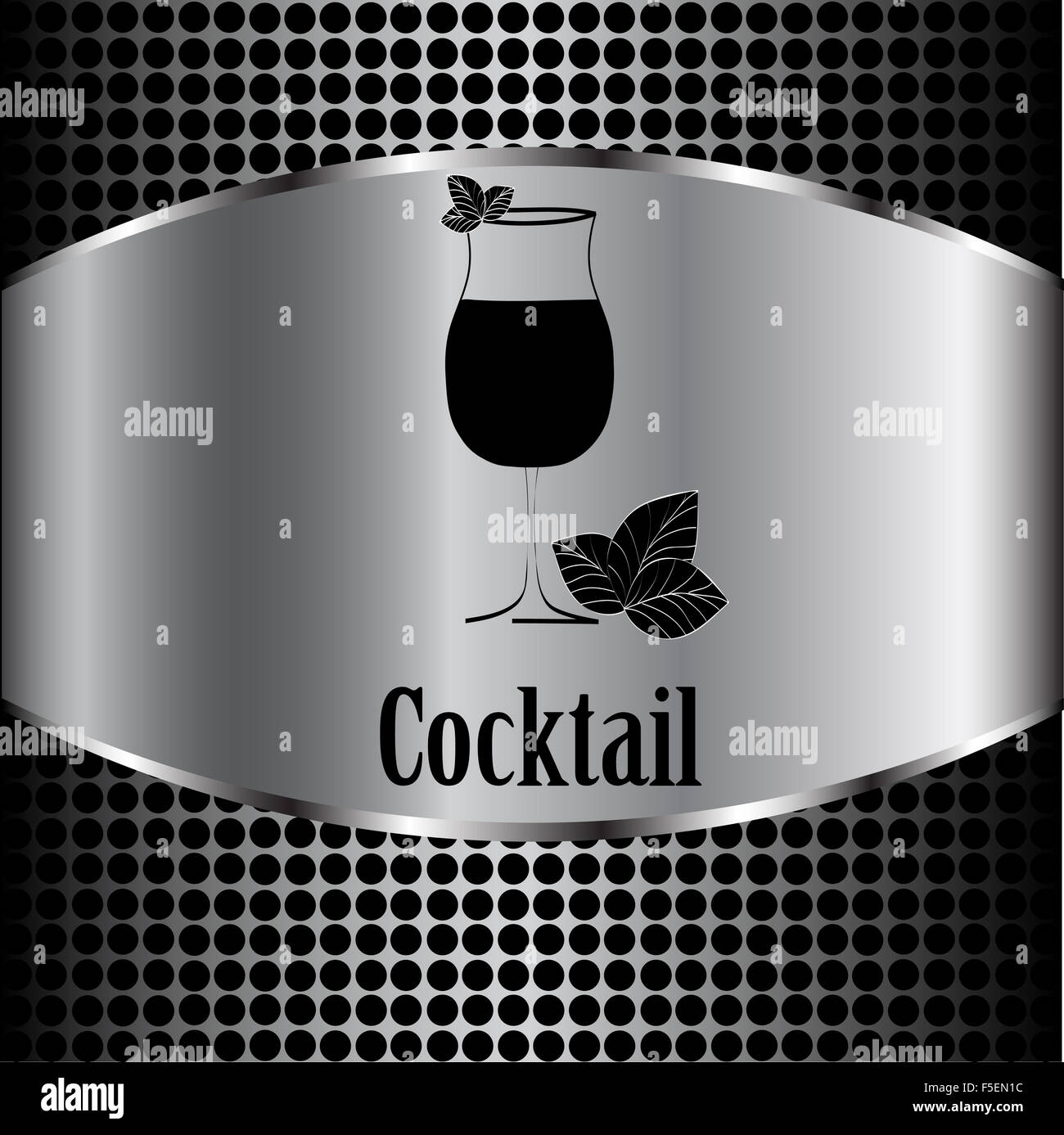 cocktail glass design menu background. Vector Stock Photo - Alamy