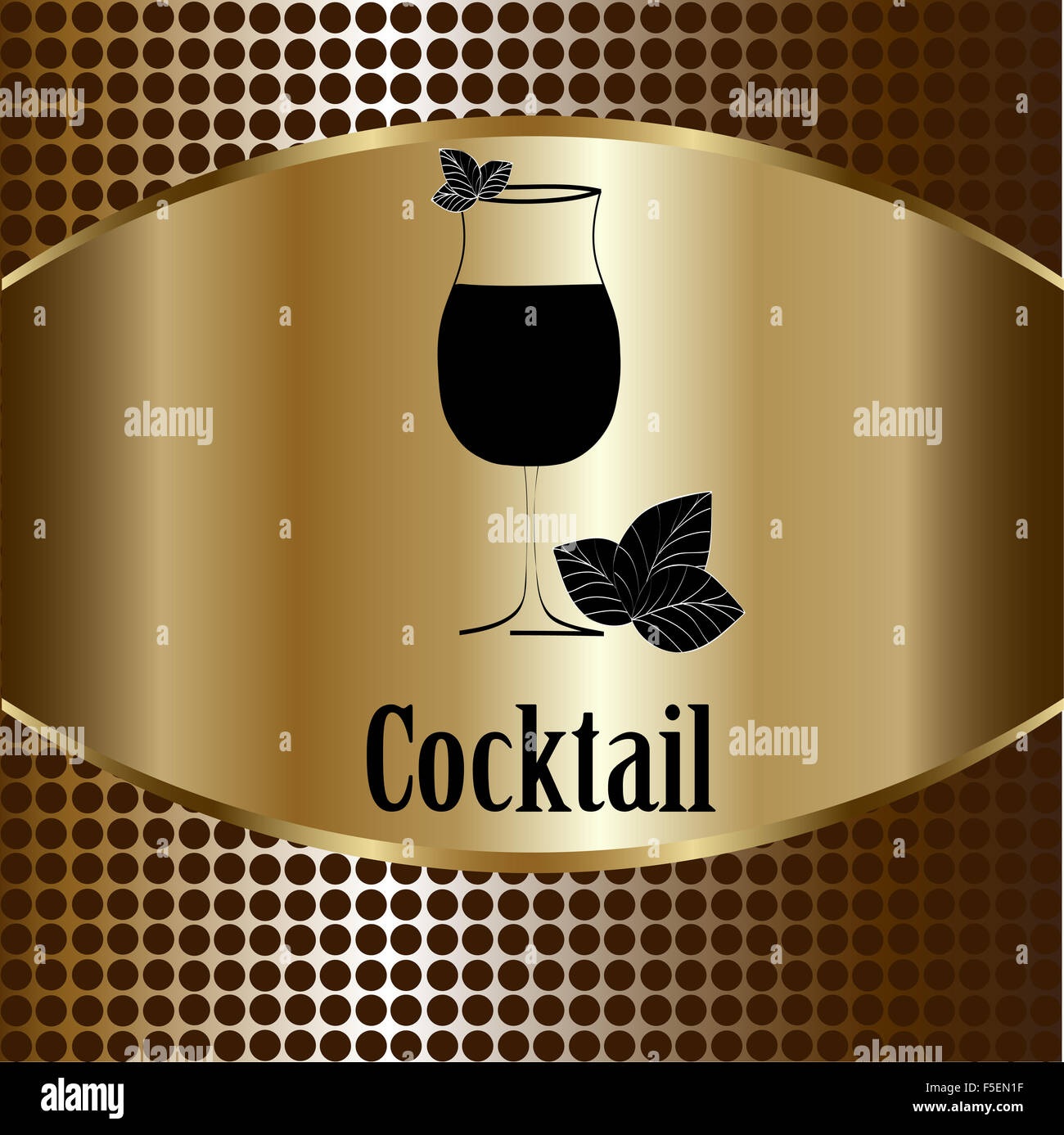 cocktail glass design menu background. Vector Stock Photo - Alamy