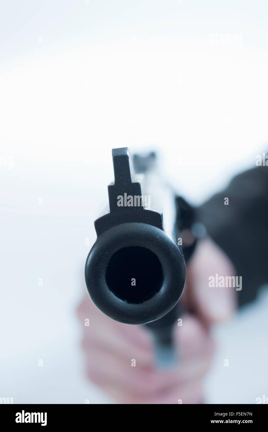 Pointing revolver hi-res stock photography and images - Alamy