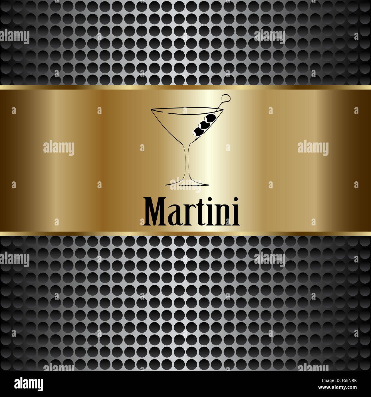 Martini glass design menu background. Vector Stock Photo - Alamy