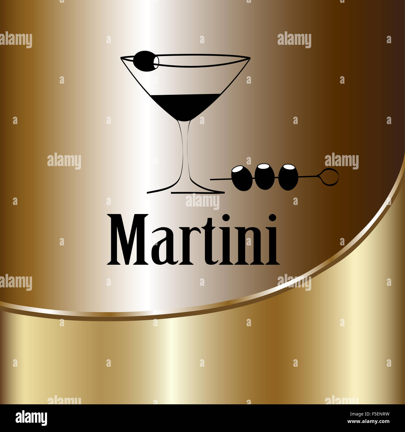 Martini glass design menu background. Vector Stock Photo - Alamy
