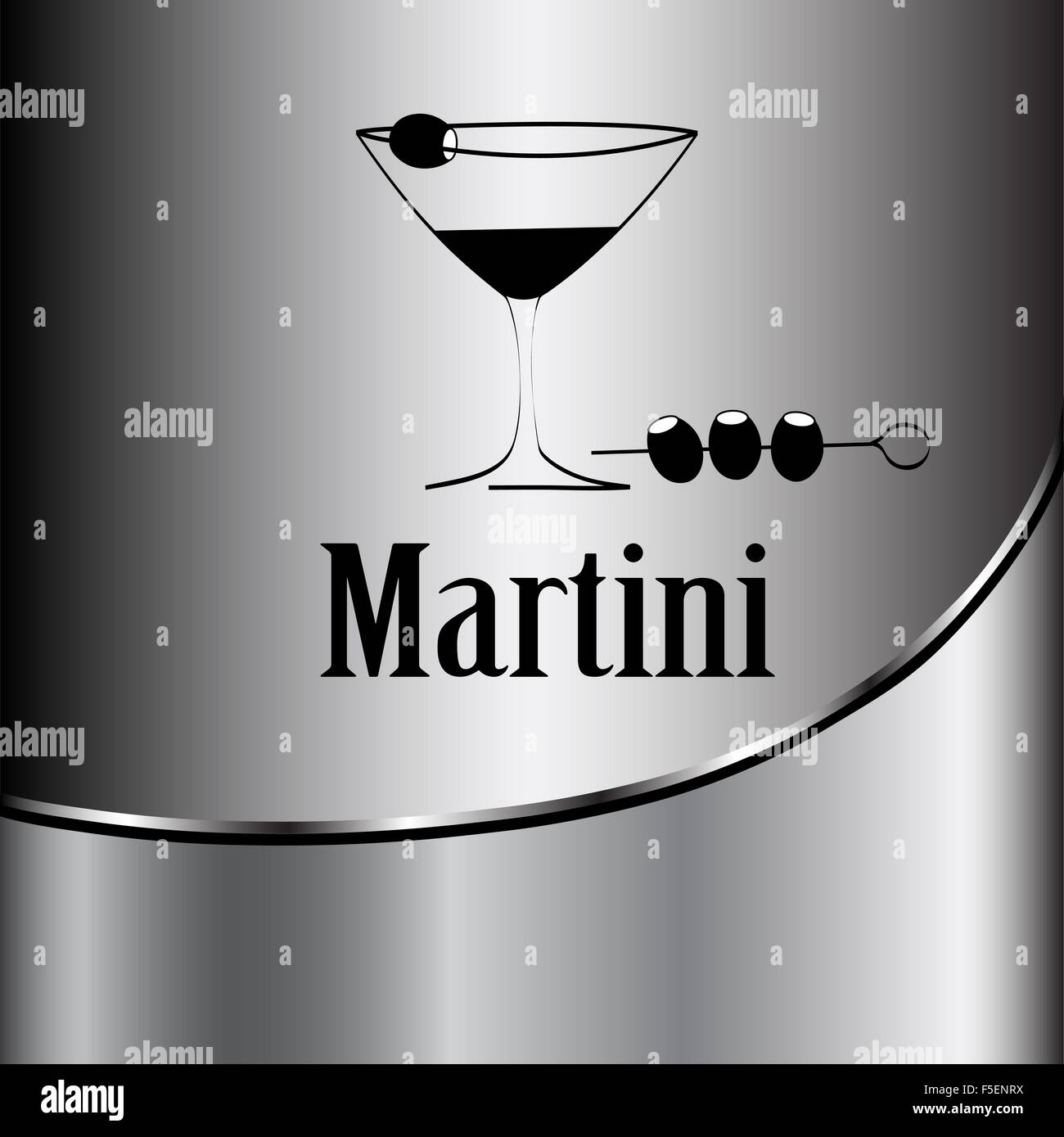 Martini glass design menu background. Vector Stock Photo - Alamy