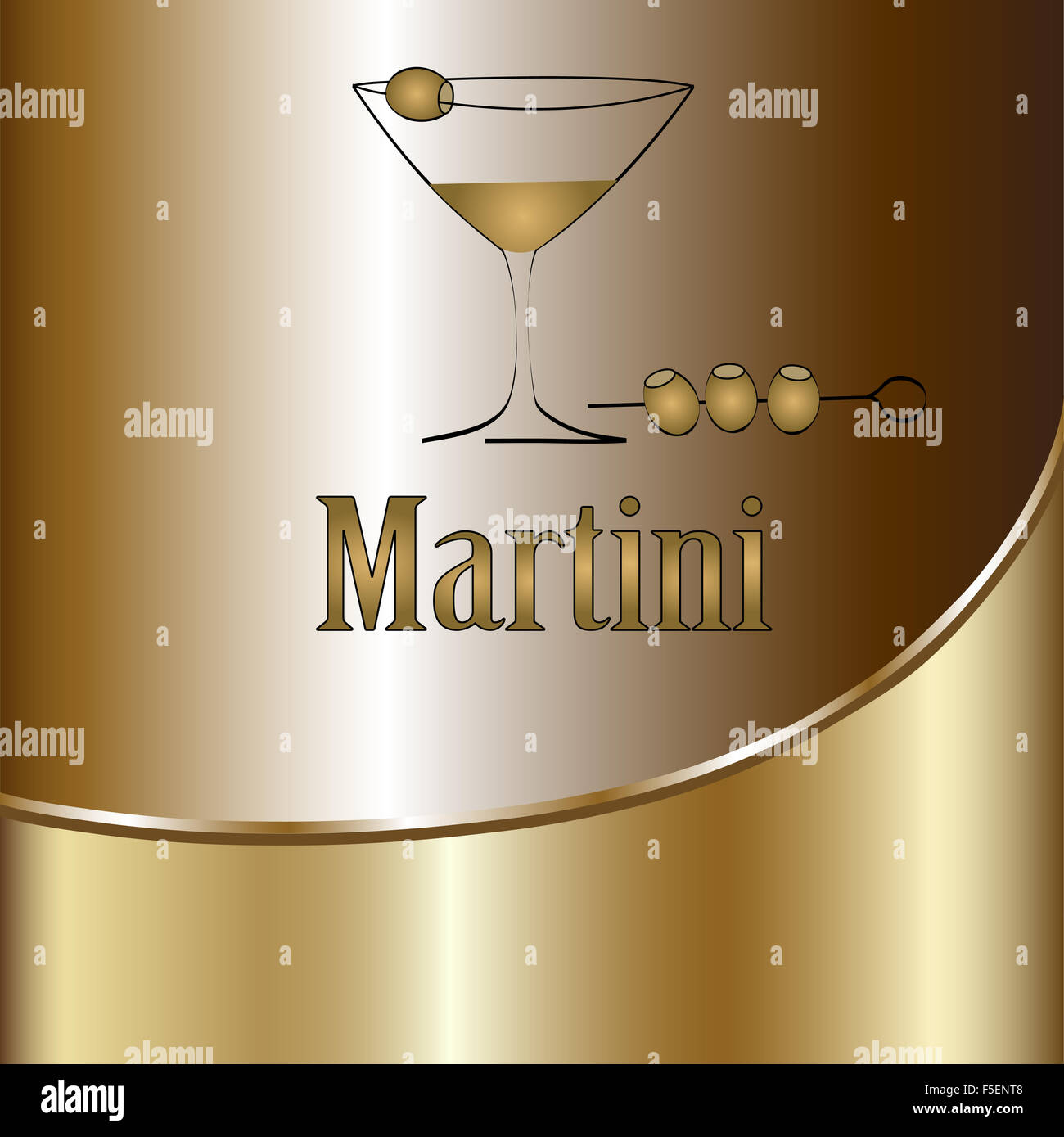 Martini glass design menu background. Vector Stock Photo - Alamy