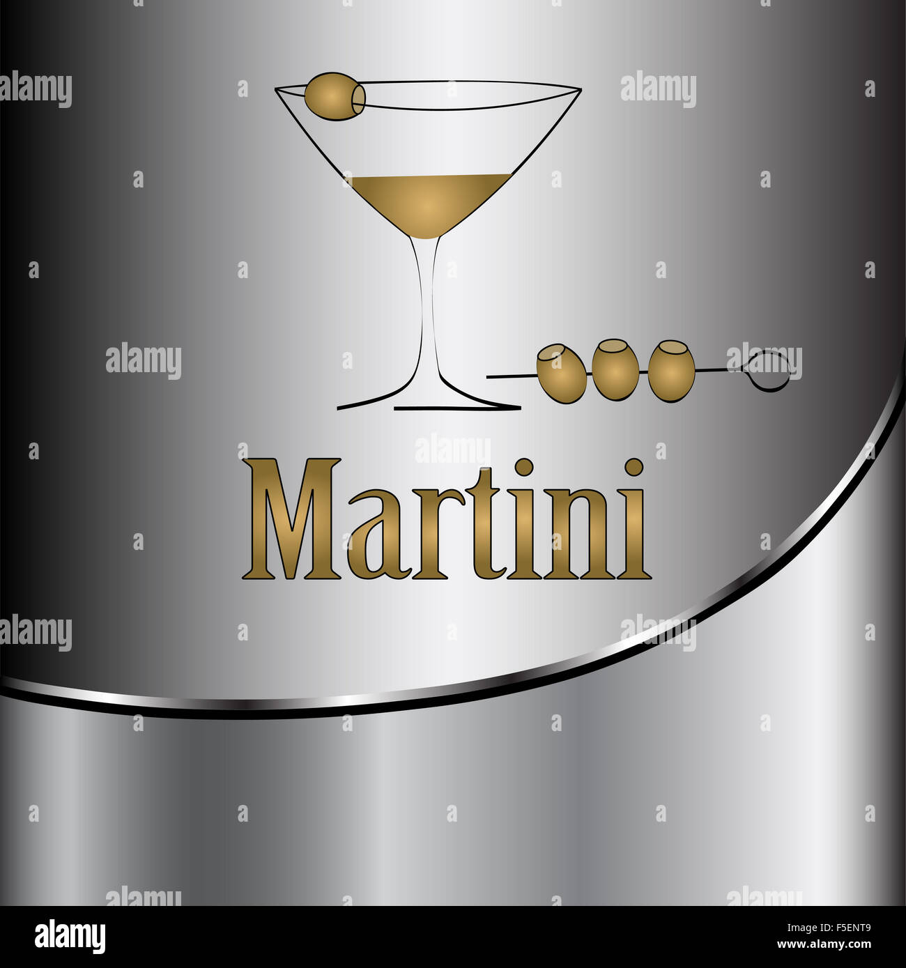 Martini glass design menu background. Vector Stock Photo - Alamy