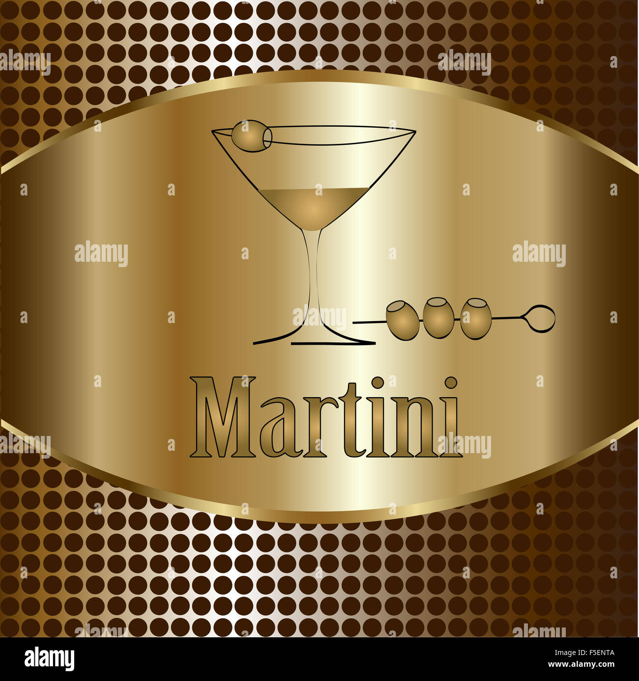 Martini glass design menu background. Vector Stock Photo - Alamy