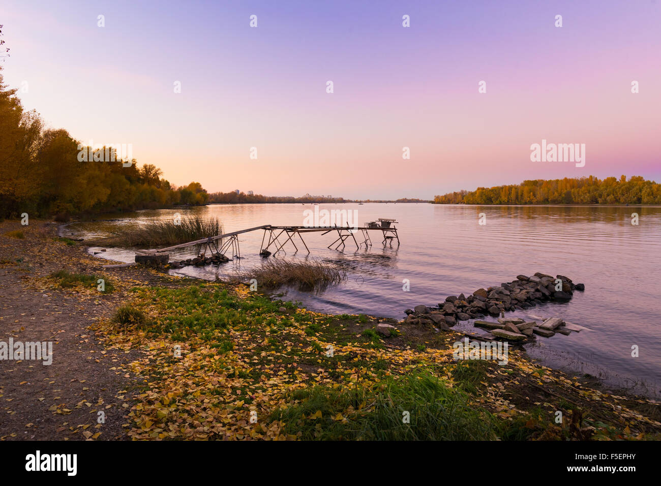 Old pontoon bridge hi-res stock photography and images - Alamy