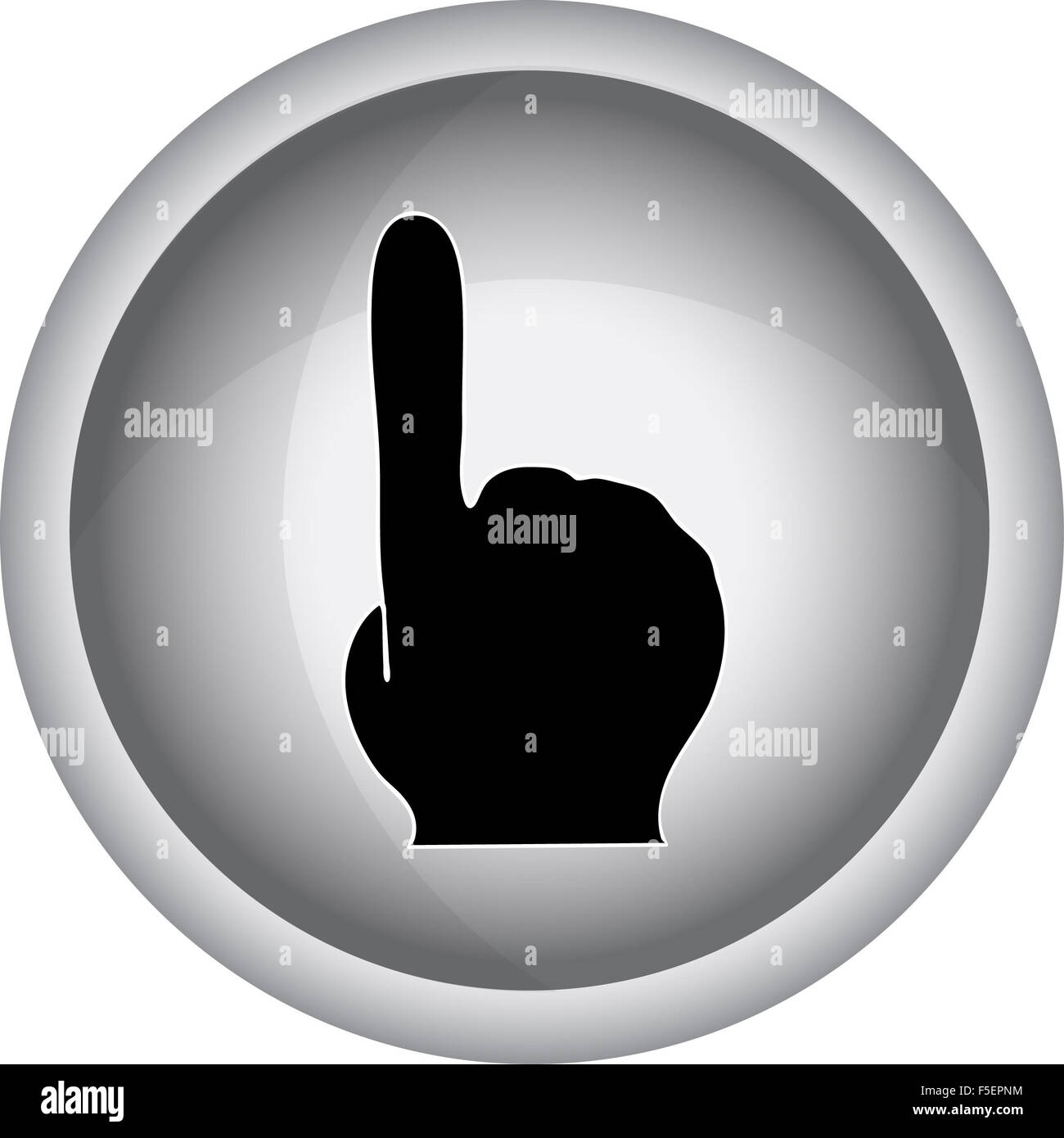 Human Hand sign. Vector icon Stock Photo - Alamy