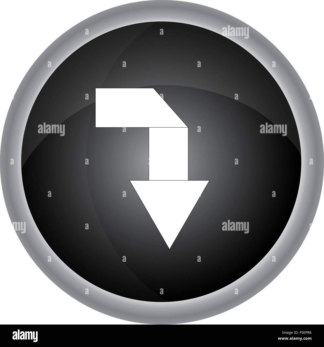 Arrow sign. Vector icon Stock Photo - Alamy