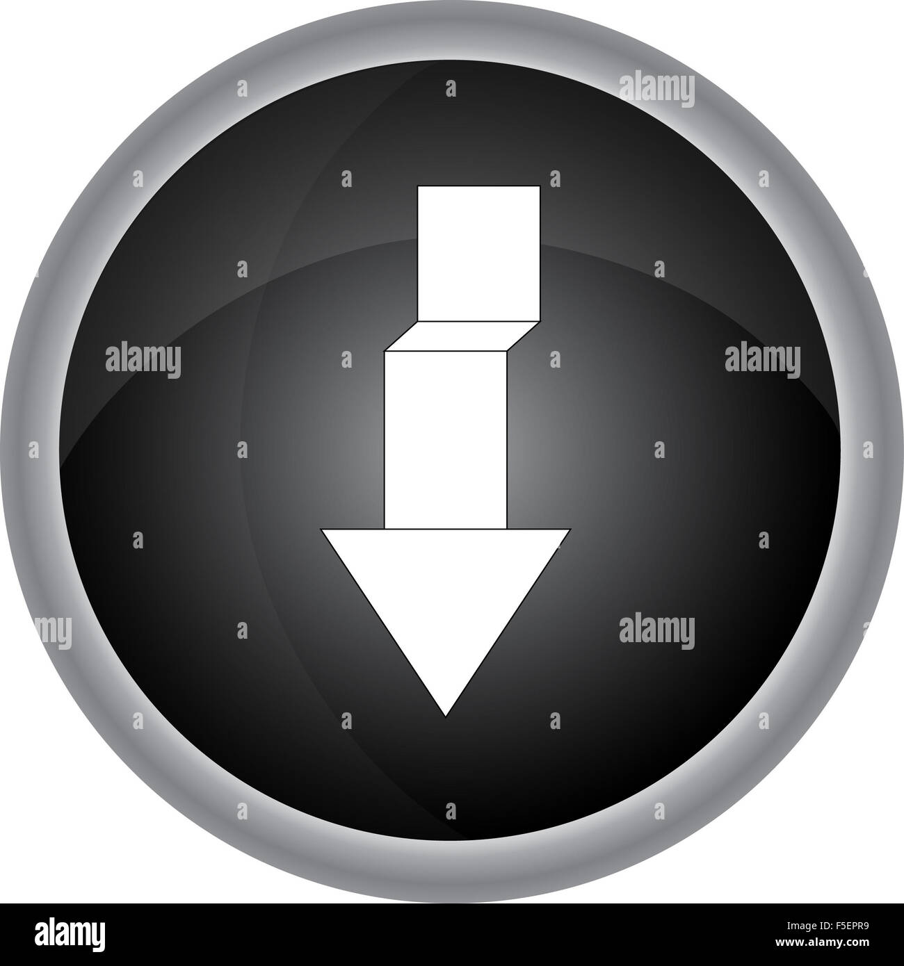 Arrow sign. Vector icon Stock Photo - Alamy