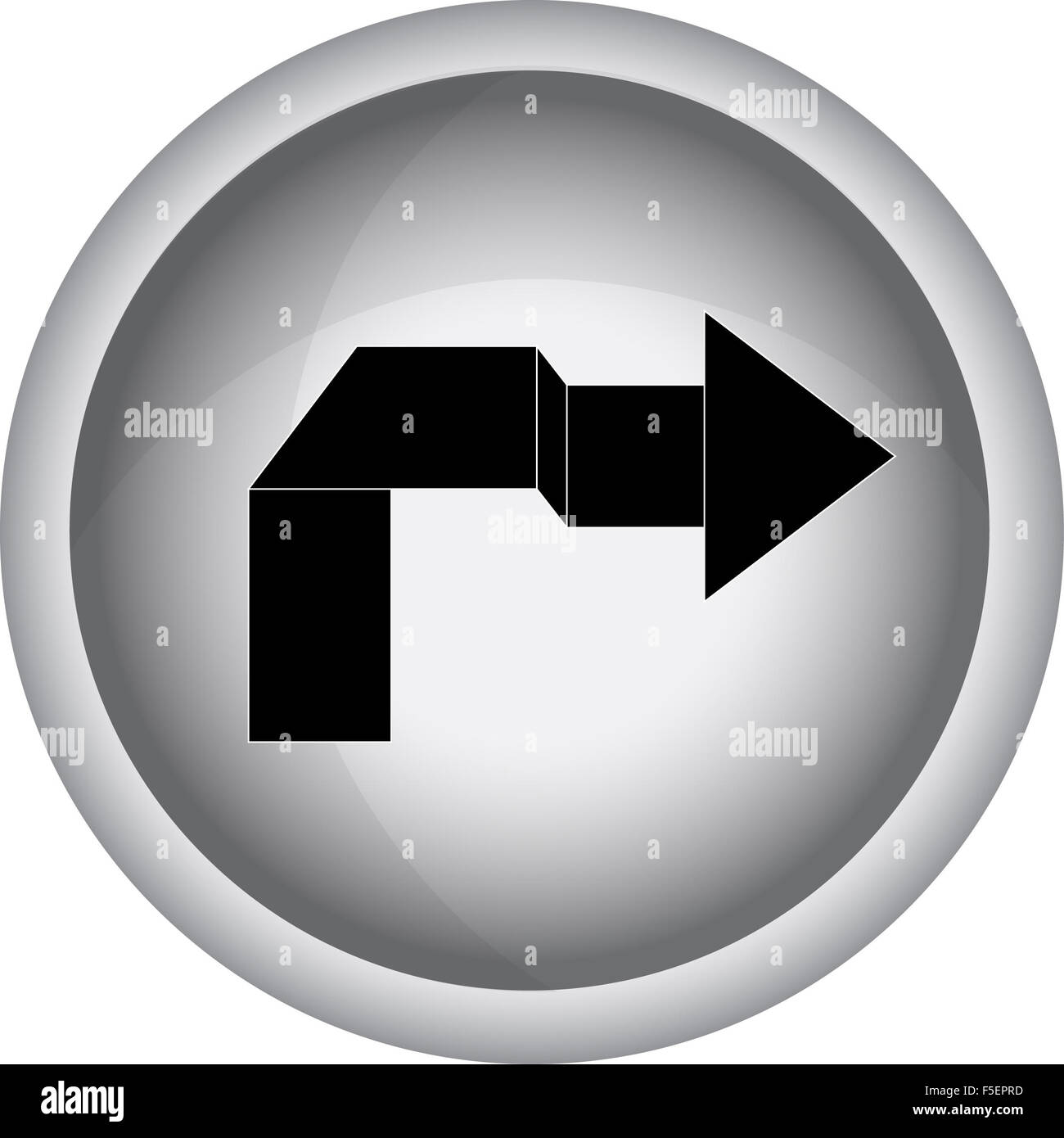 Arrow sign. Vector icon Stock Photo - Alamy