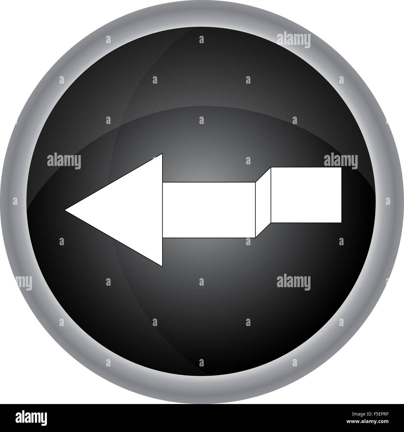 Arrow sign. Vector icon Stock Photo - Alamy
