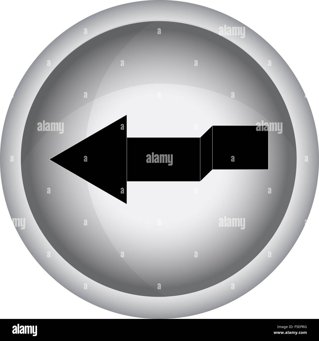 Arrow sign. Vector icon Stock Photo - Alamy