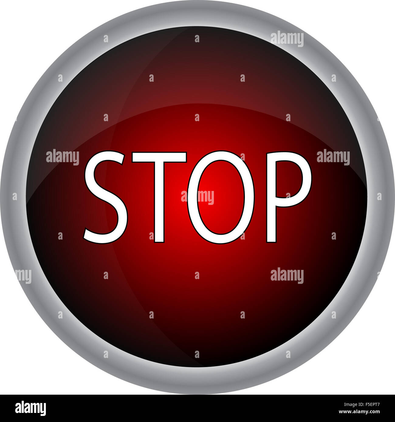 Stop web icon hi-res stock photography and images - Alamy
