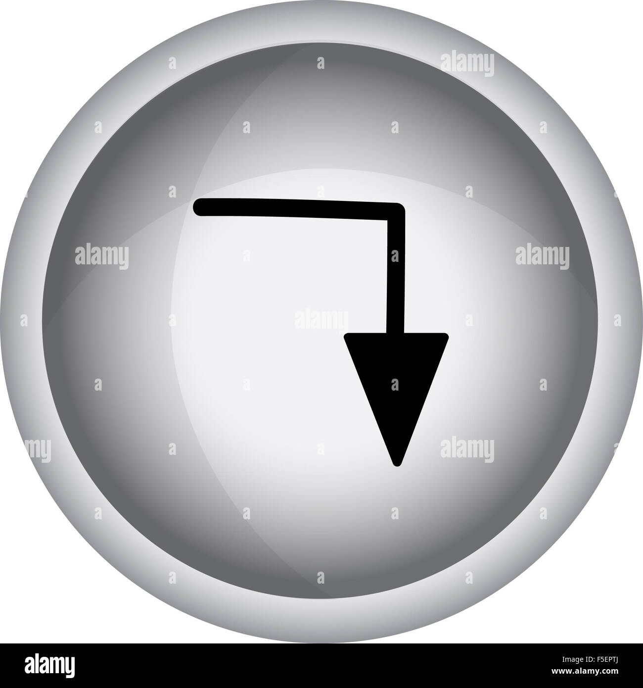 Arrow sign. Vector icon Stock Photo - Alamy