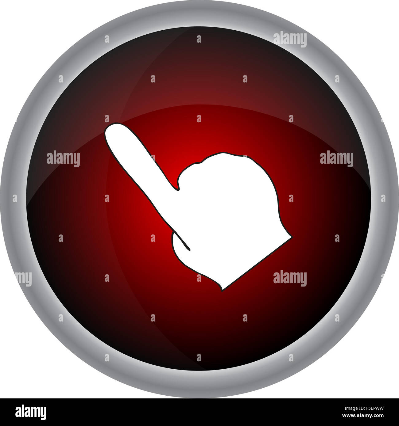 Human Hand sign. Vector icon Stock Photo - Alamy