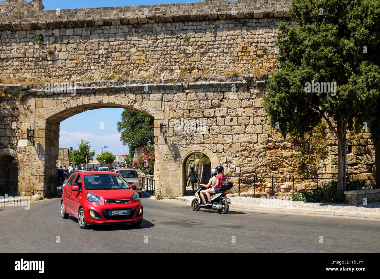 Car passing motorcycle hi-res stock photography and images - Alamy