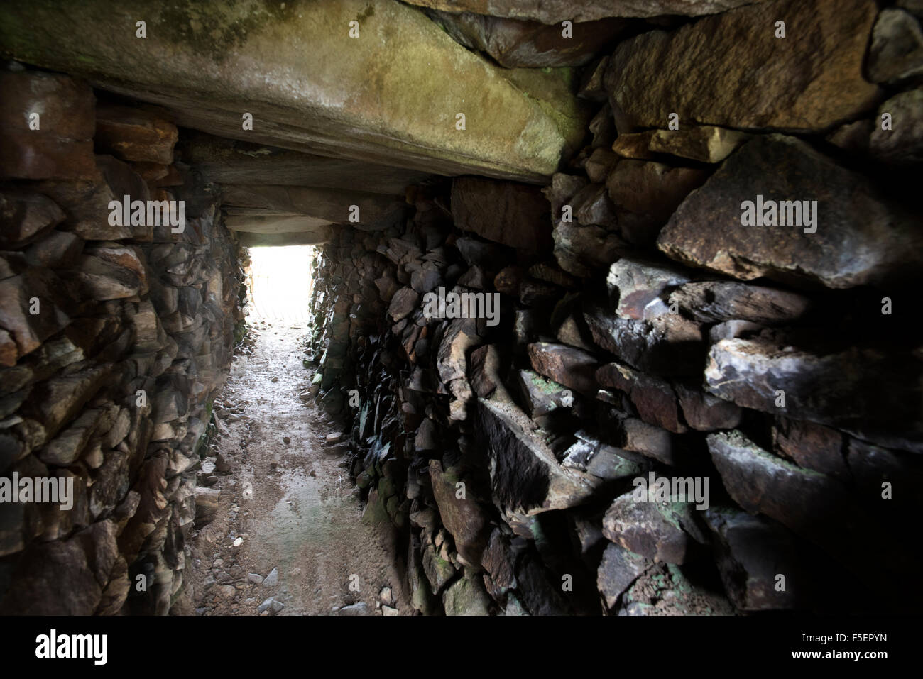 Barnenez. Cairn de Barnenez, Kernelehen peninsular,Brittany,France. Oct ...