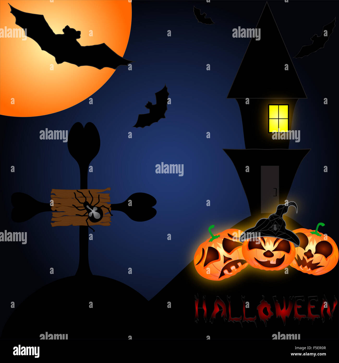 Creepy castle pumpkins full hi-res stock photography and images - Alamy