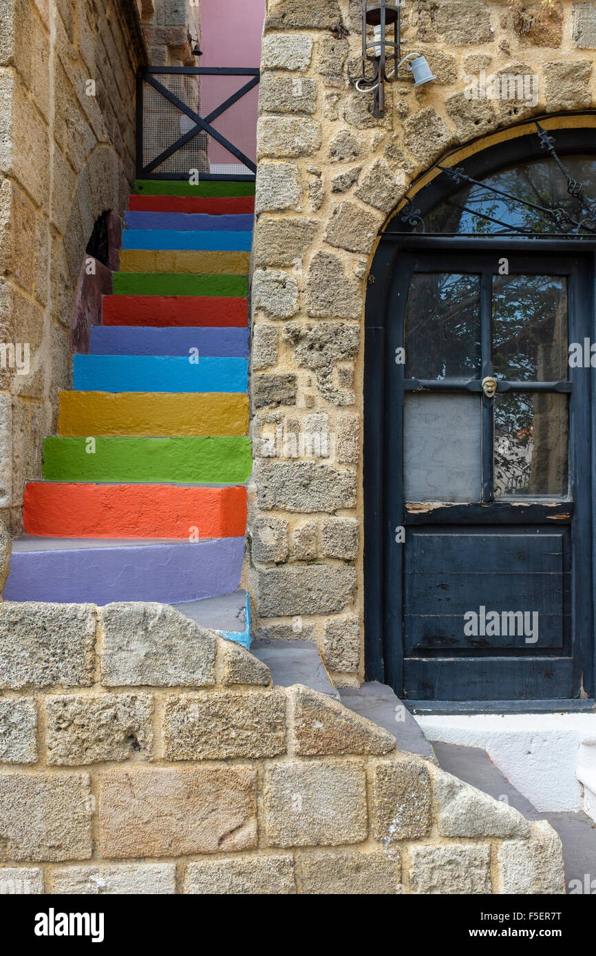 Steps multi colour hi-res stock photography and images - Alamy