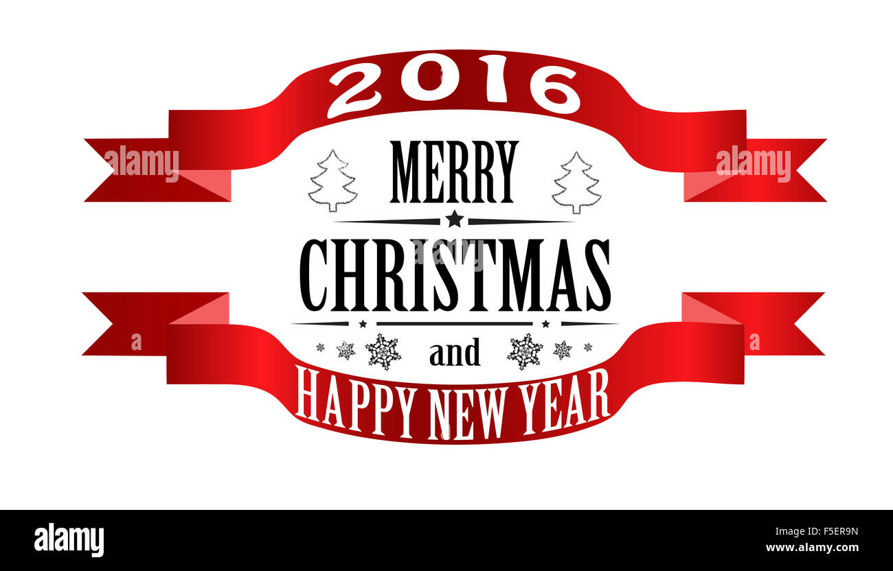 Greeting banner merry christmas Cut Out Stock Images & Pictures - Alamy