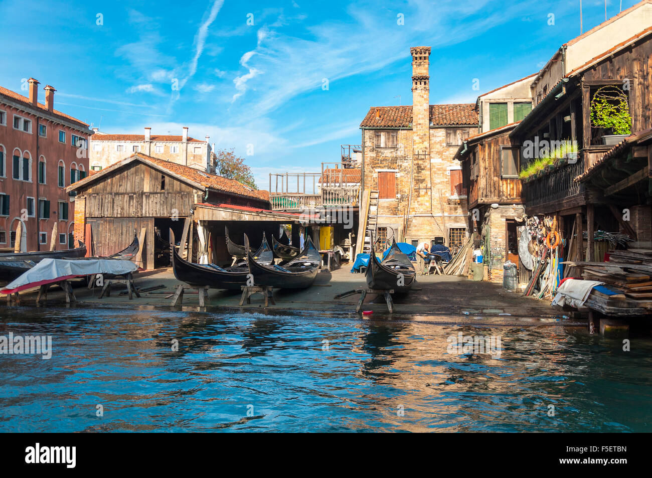 Squero di San Trovaso in Venice, Italy. Gondola builders Stock Photo ...