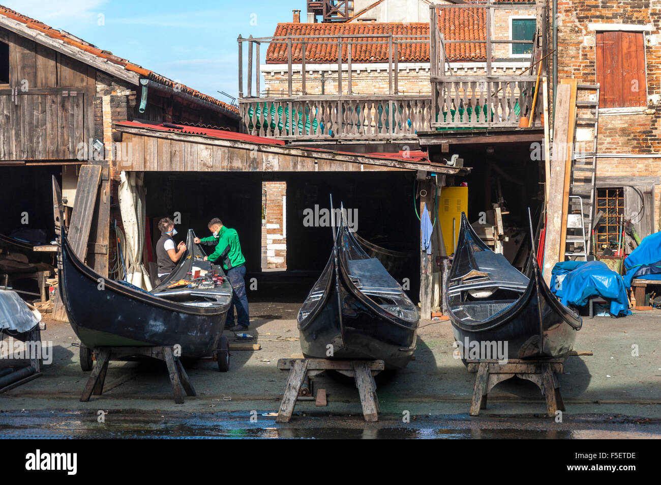 Squero di San Trovaso in Venice, Italy. Gondola builders Stock Photo ...