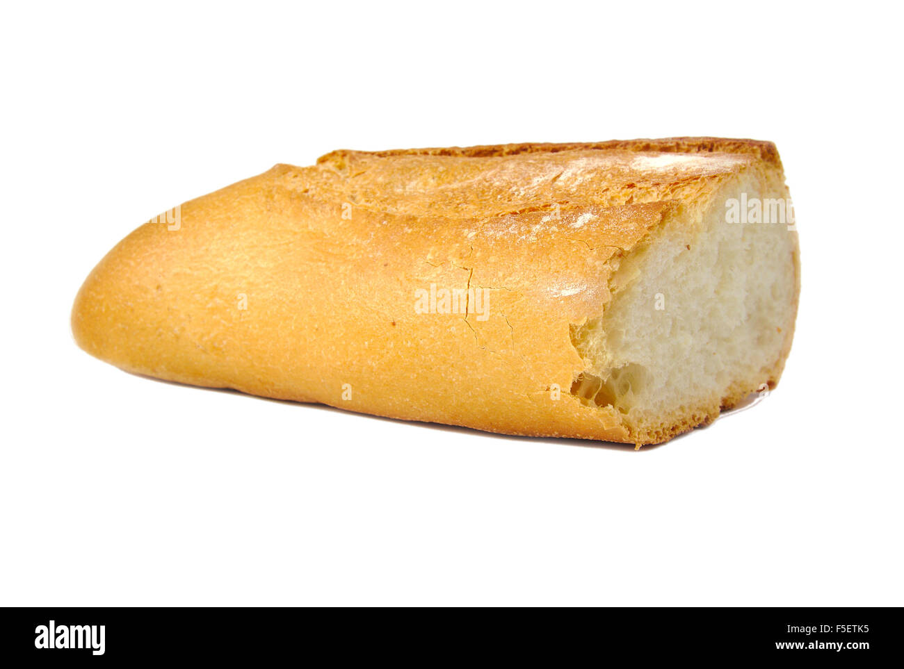 French bread isolated on a white background Stock Photo - Alamy