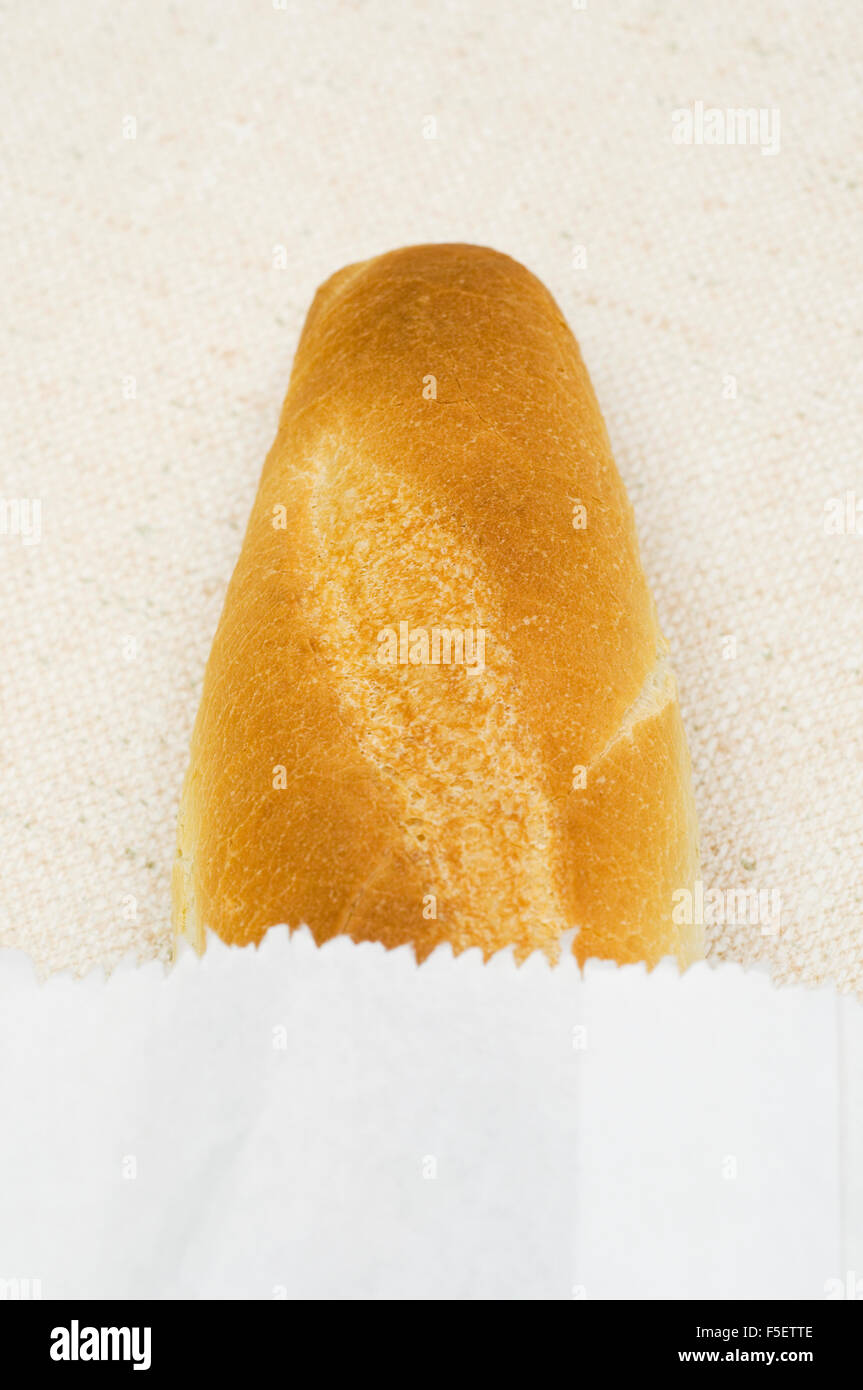 italian baguette in paper bag Stock Photo - Alamy