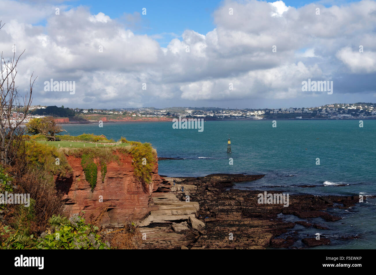 Paignton Sands from Roundham Head, Paignton, Devon, England Stock Photo ...