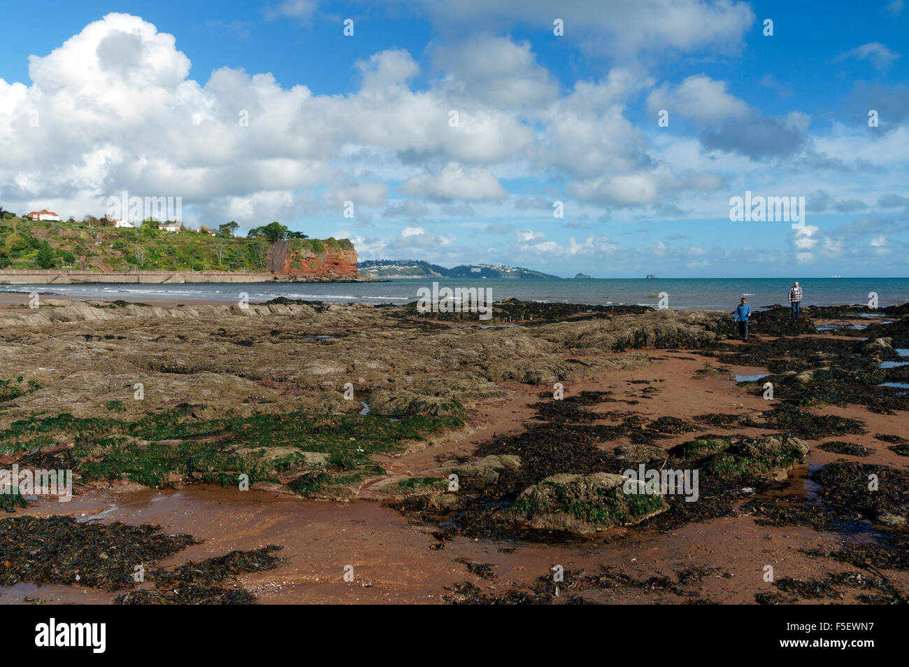 Goodrington sands paignton devon beach seaside sea england hi-res stock ...
