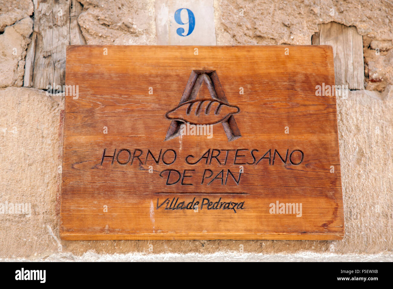 La Tahona, Bakery; Sign; Pedraza; Segovia; Spain Stock Photo - Alamy