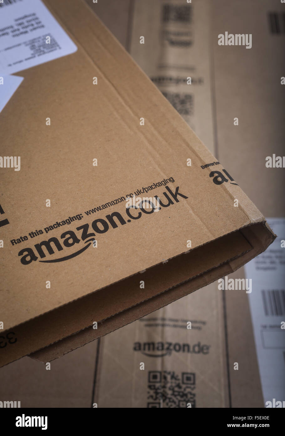 Amazon com boxes High Resolution Stock Photography and Images - Alamy