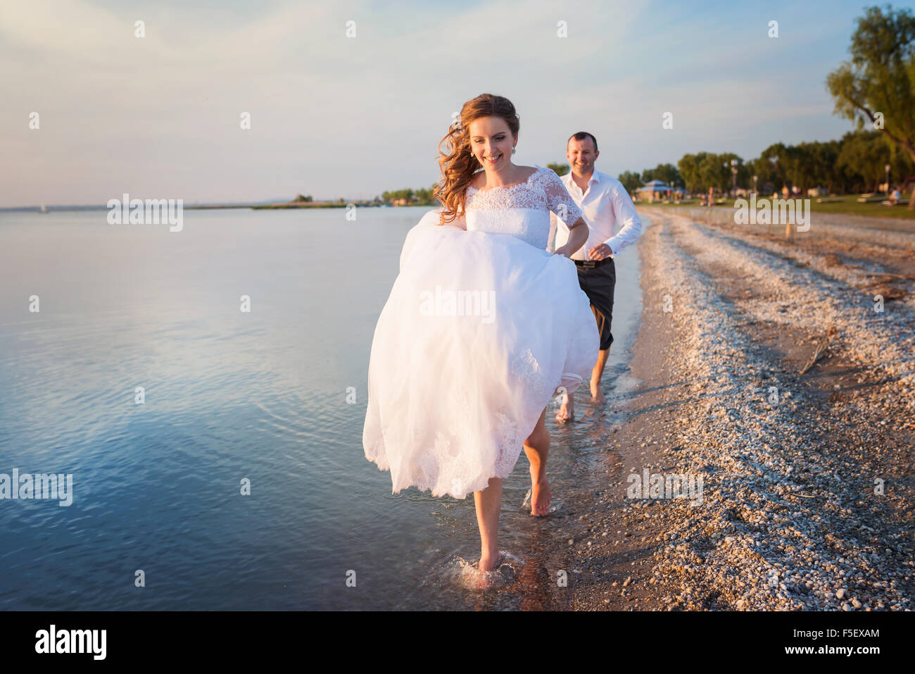 Beautiful wedding couple Stock Photo - Alamy