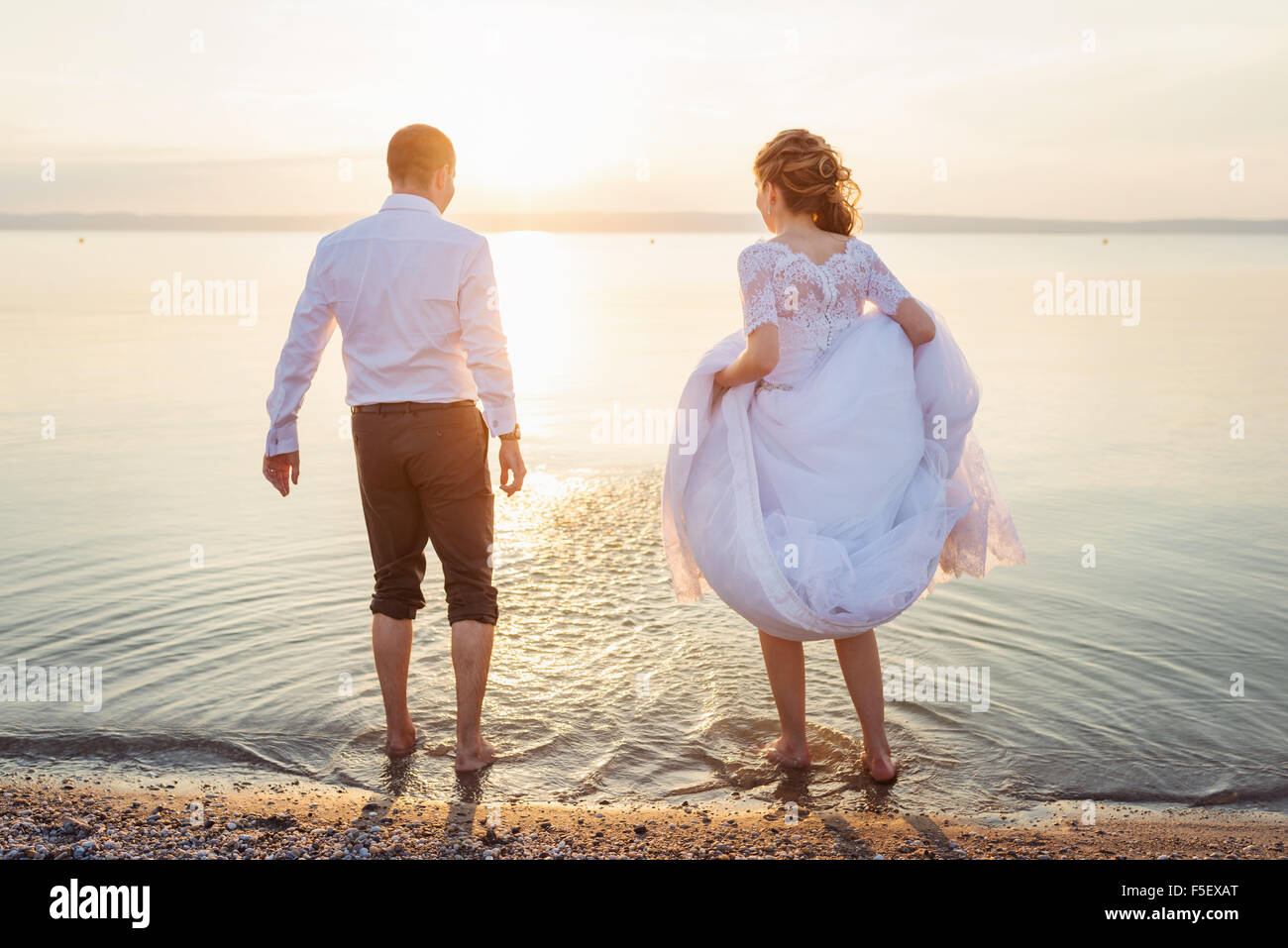 Beautiful wedding couple Stock Photo - Alamy