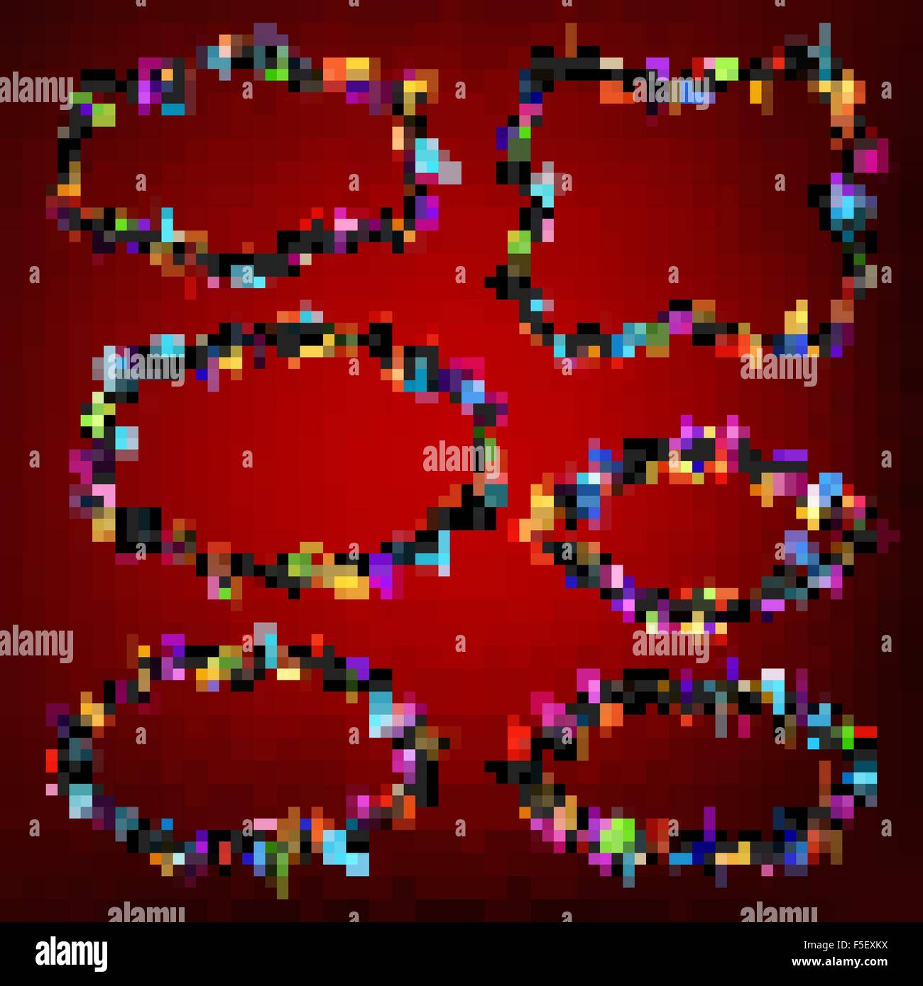 Party lights border Stock Vector Images - Alamy