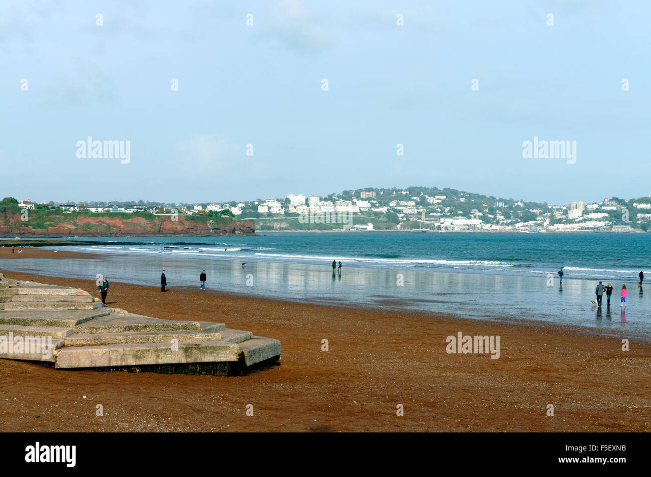 Preston sands paignton devon beach seaside sea england hi-res stock ...
