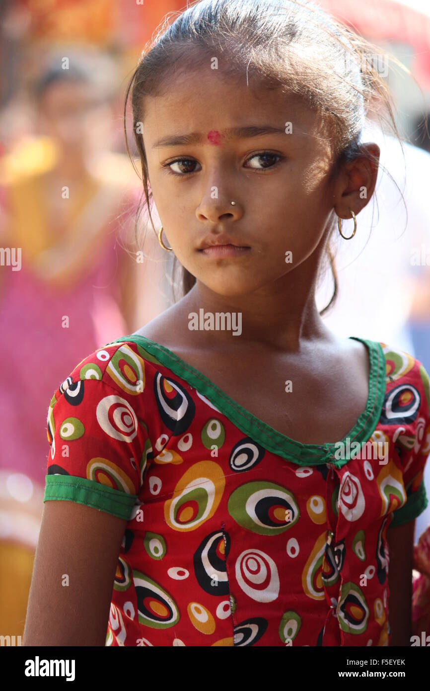 Another picture of cute, little innocent girl with beautiful eyes Stock ...