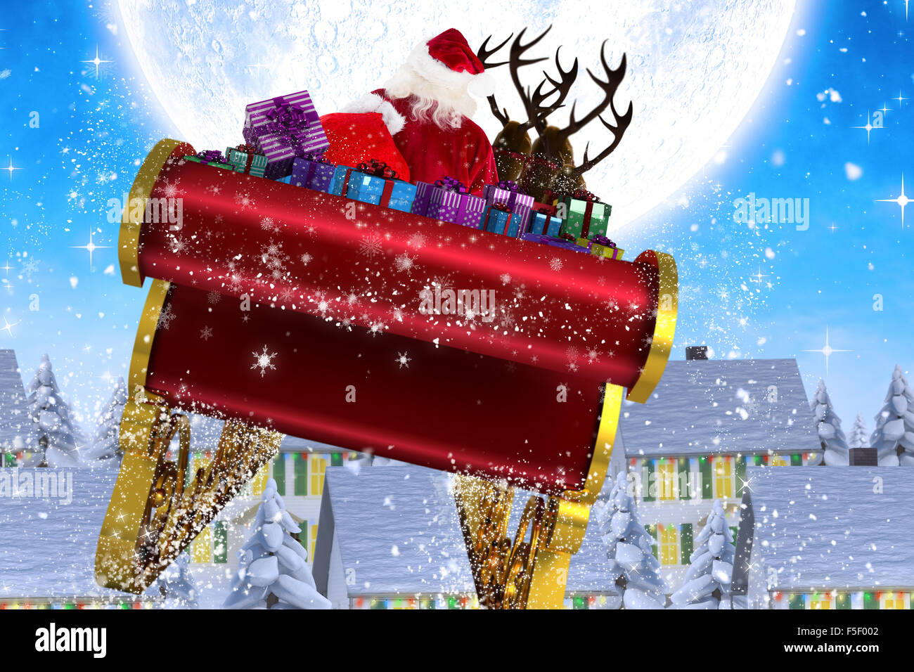 Father christmas and sleigh hi-res stock photography and images - Alamy