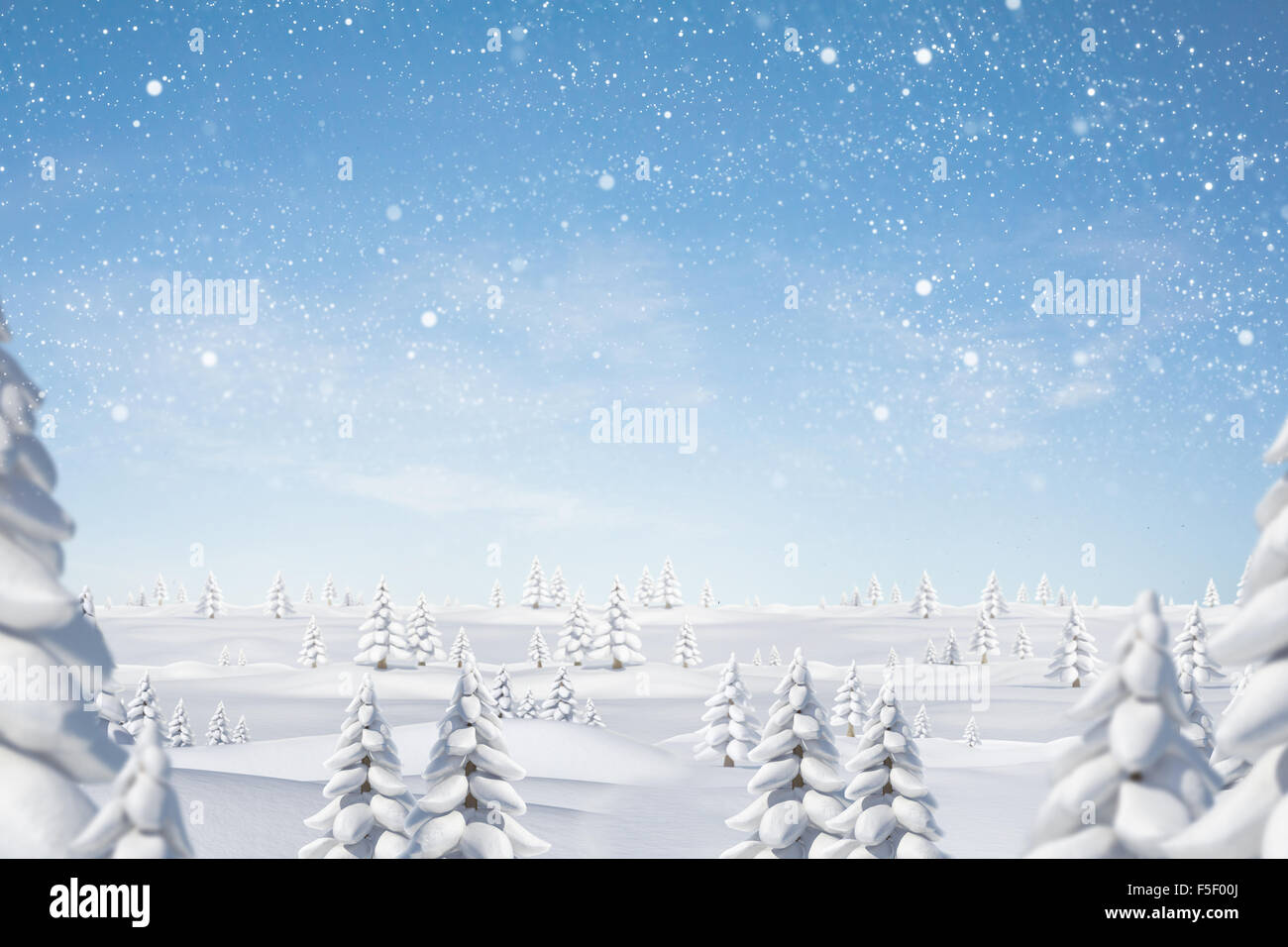 Winter snow scene Stock Photo - Alamy