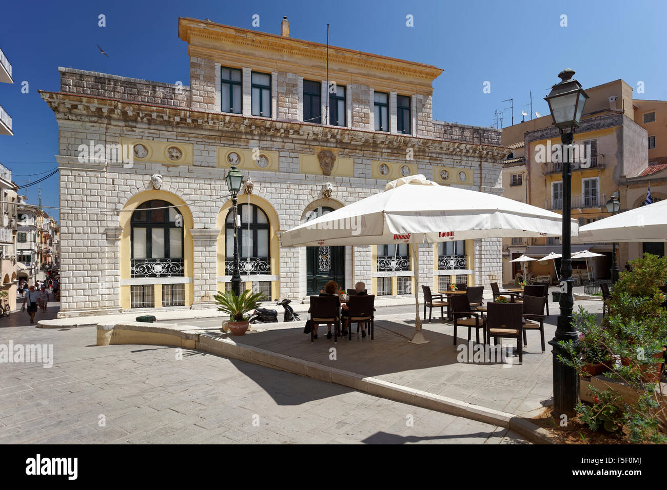 Town hall square with town hall or Dimarcheion at Platia Dimarchiou ...