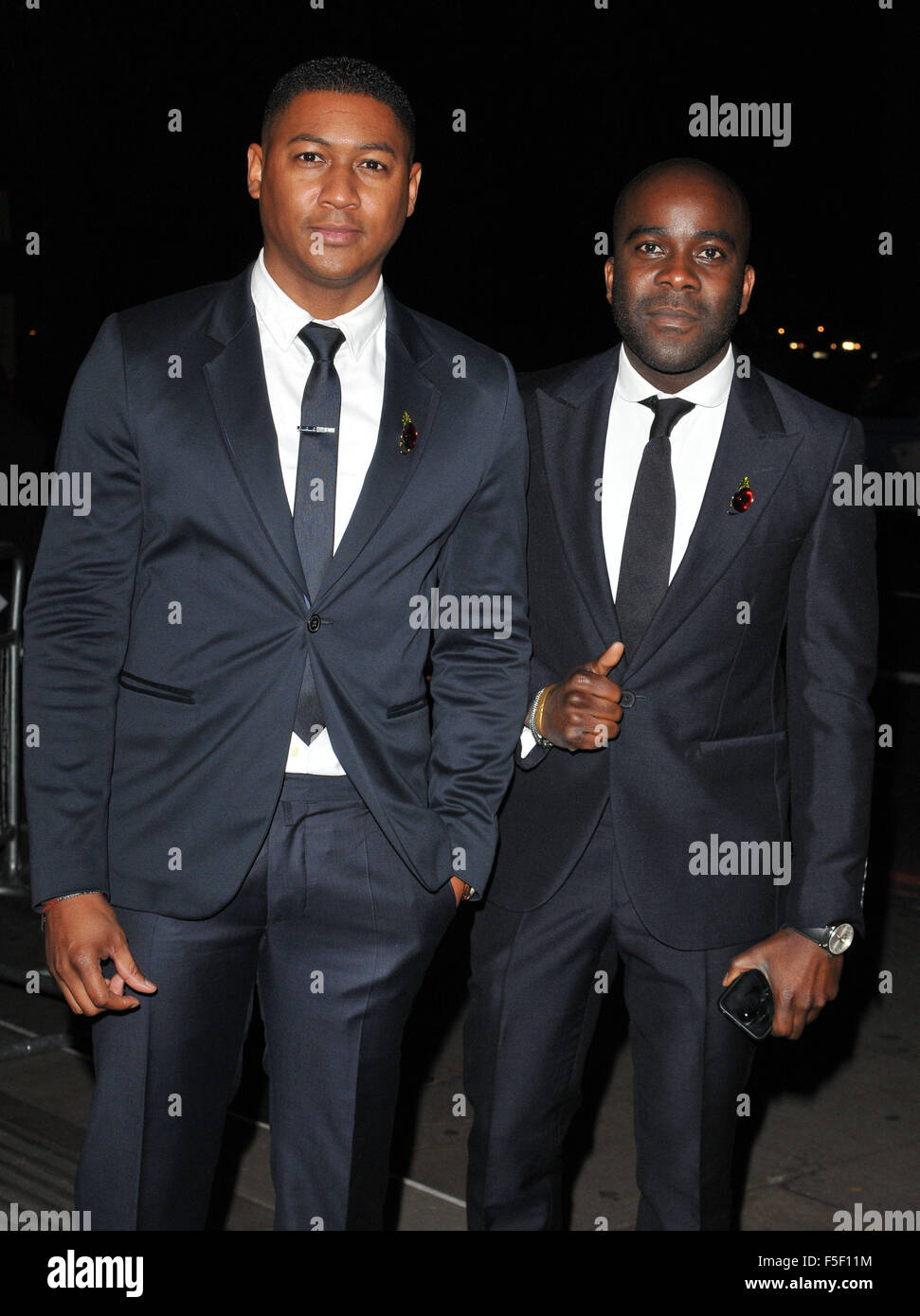 London, UK. 02nd Nov, 2015. Rickie Haywood Williams & Melvin Odoom at ...
