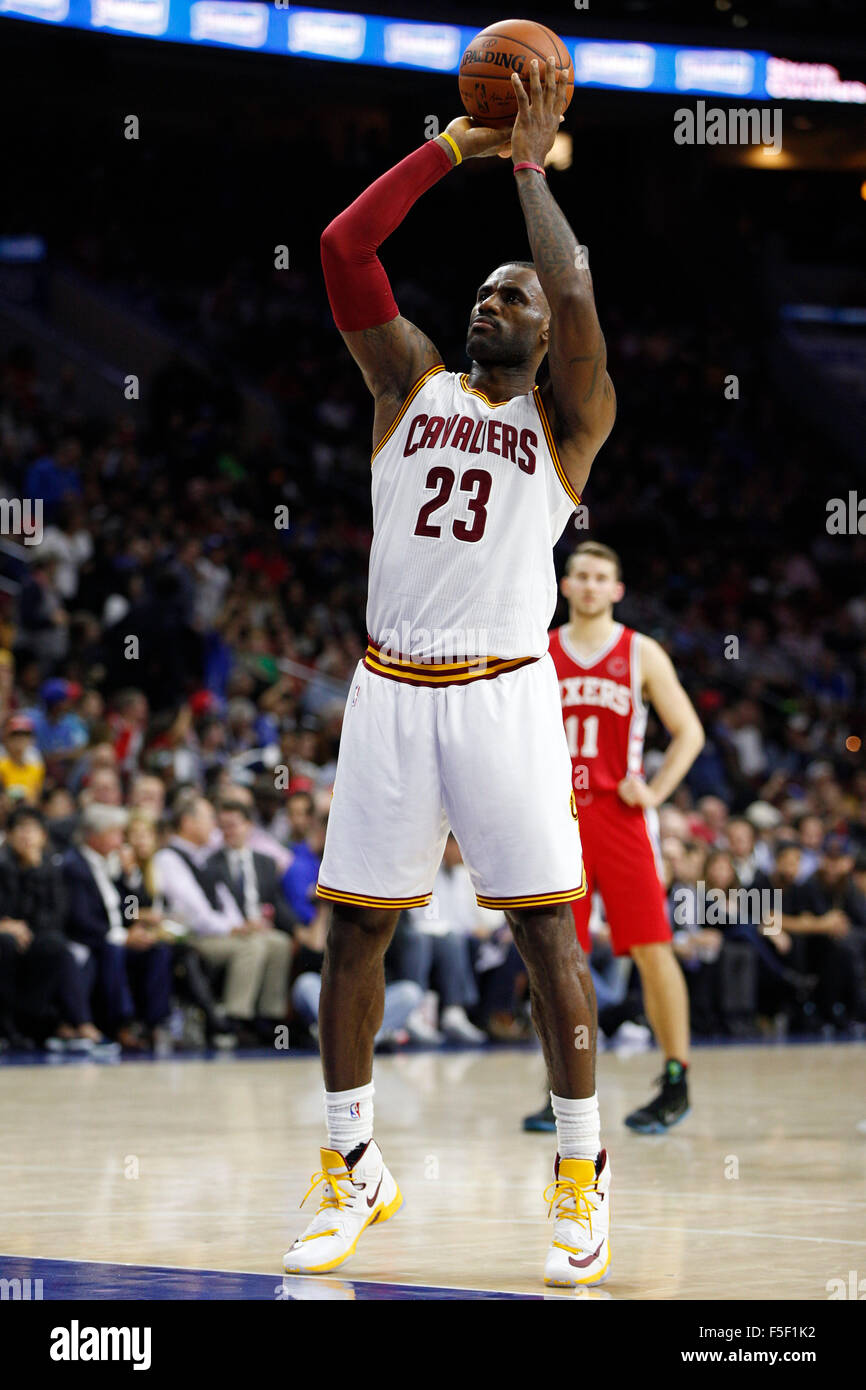 Philadelphia, Pennsylvania, USA. 2nd Nov, 2015. Cleveland Cavaliers ...