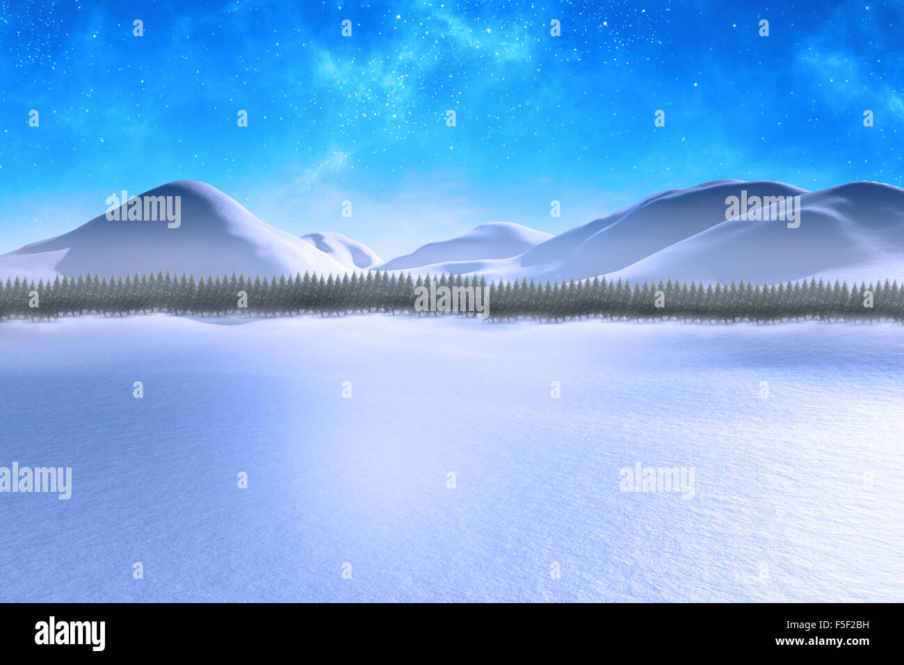 Winter snow scene Stock Photo - Alamy