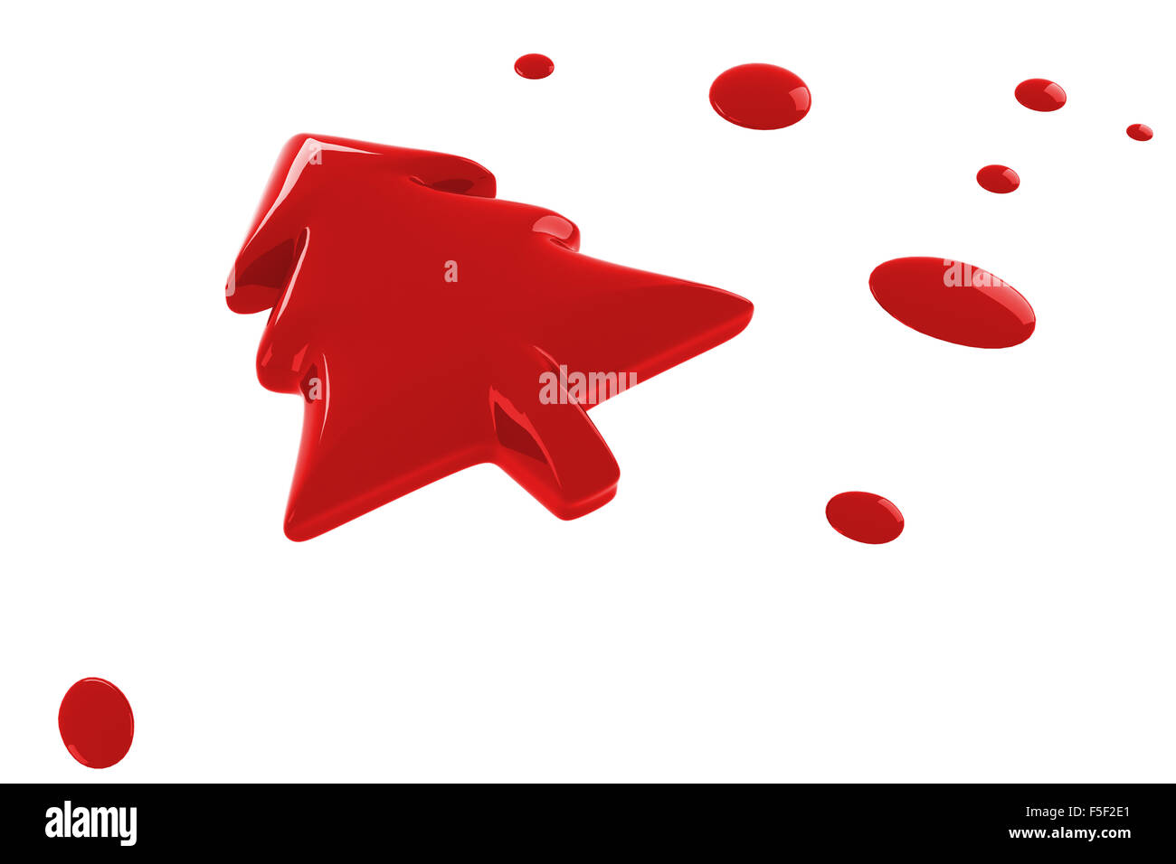 Red christmas tree paint splash hi-res stock photography and images - Alamy