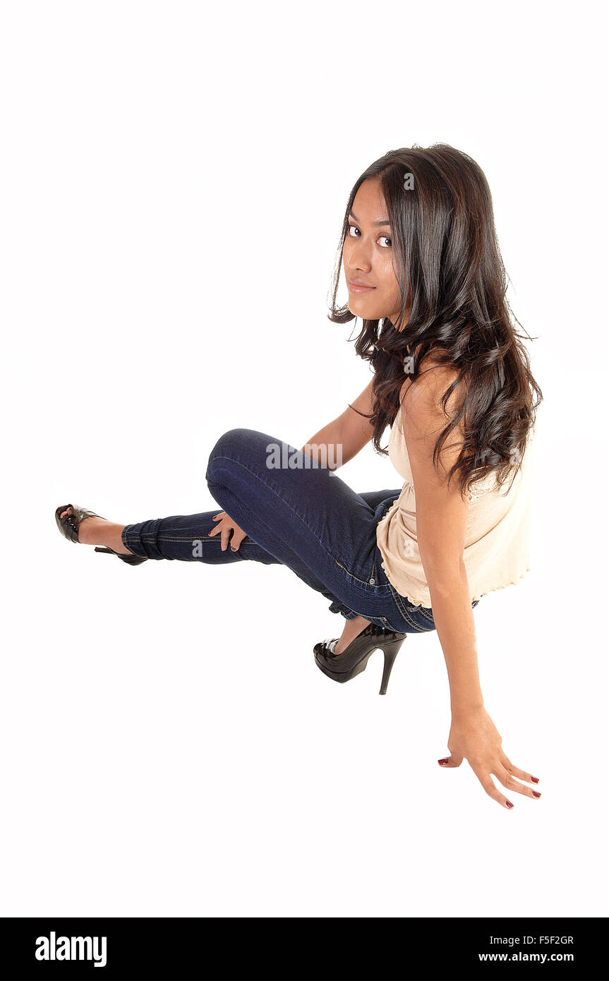 Crouching legs Cut Out Stock Images & Pictures - Alamy