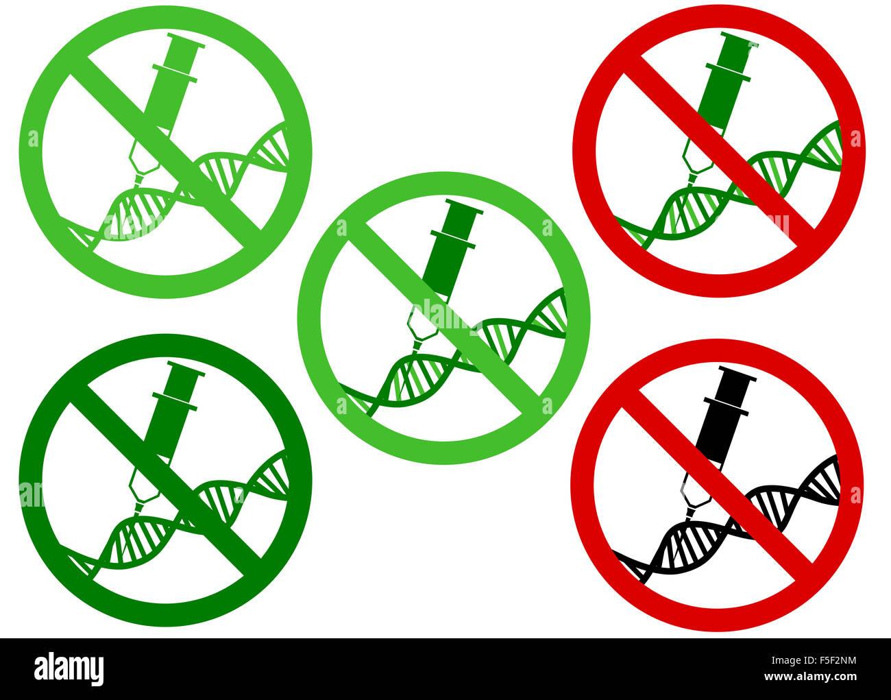 GMO (genetically modified organisms) free icon Stock Photo - Alamy