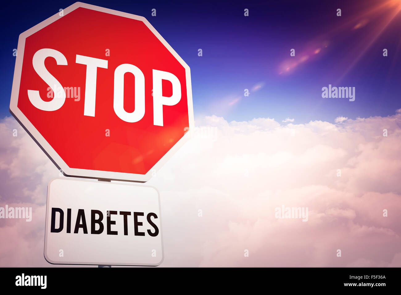 Composite image of stop diabetes Stock Photo - Alamy
